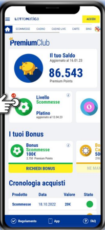 Premium Club su sito Lottomatica.it – Lottomatica